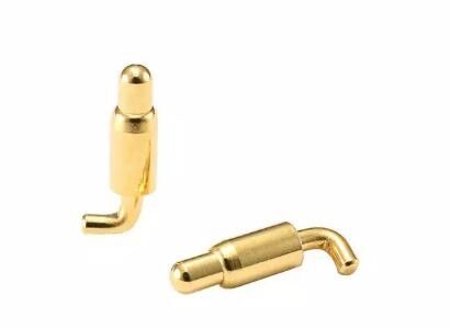 Gold Right Angle POGO Pin Brass Spring Loaded Pin Connector For Heating ...